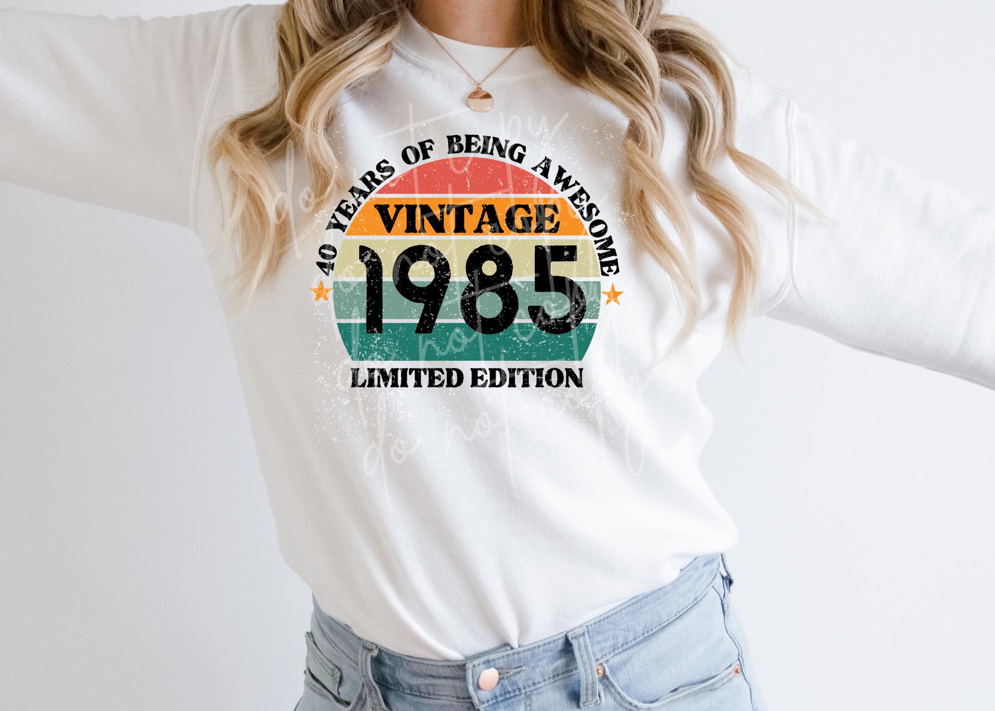 1985 Digital Download, 40th Birthday, Vintage, PNG SVG - Etsy