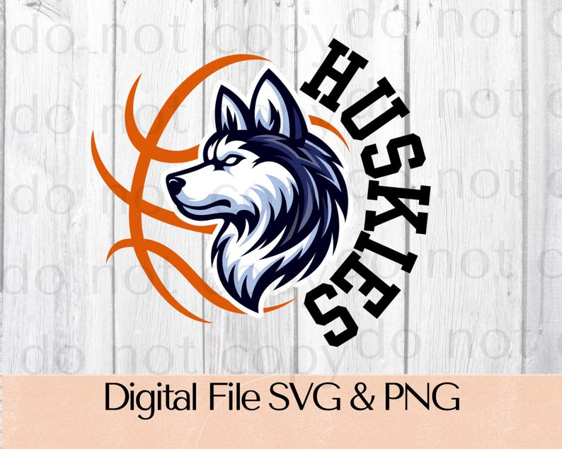Huskies Basketball PNG and SVG Digital Download - Etsy