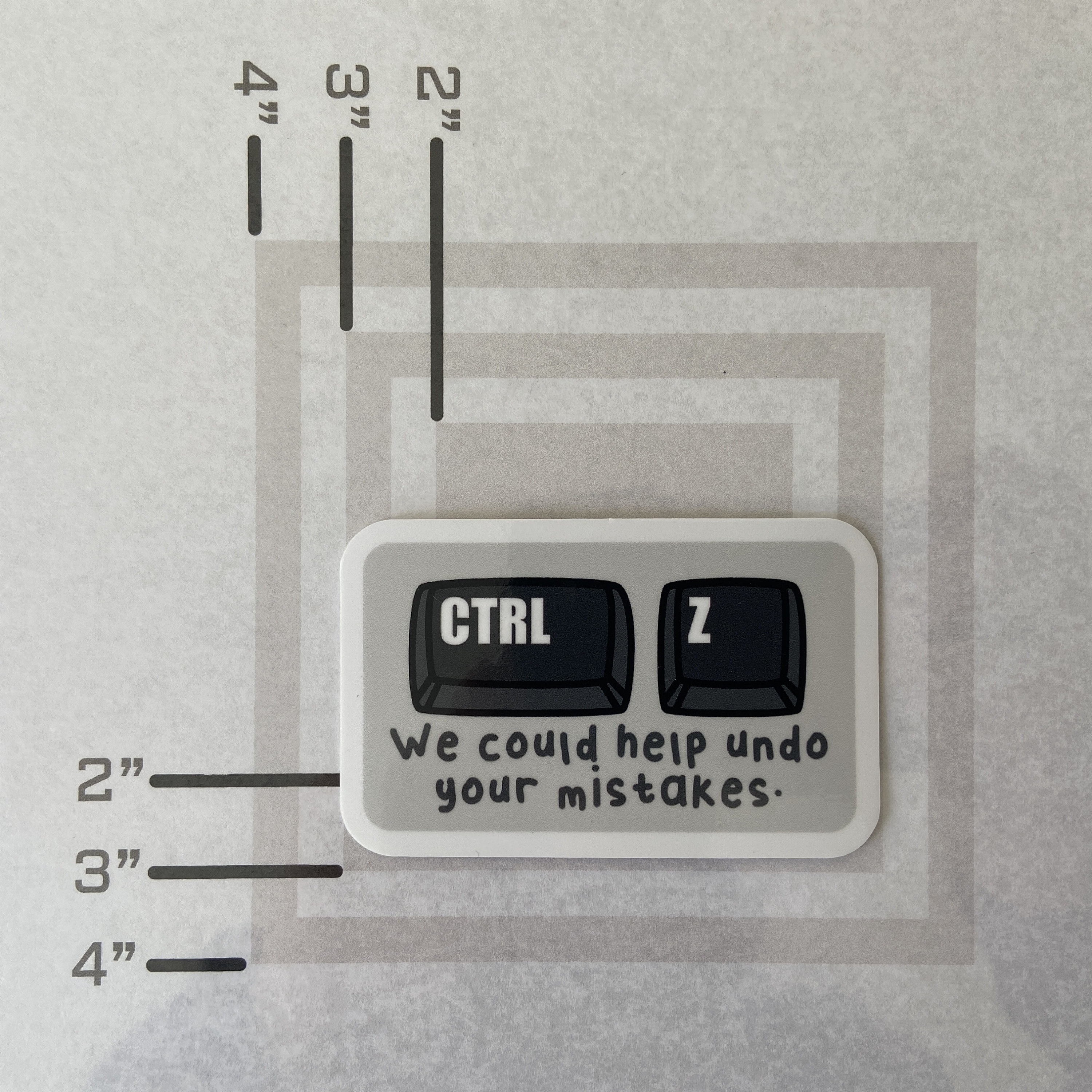 Cute CTRL Z Keyboard Key Computer Laptop Help Undo Your Mistakes Vinly Sticker - Etsy