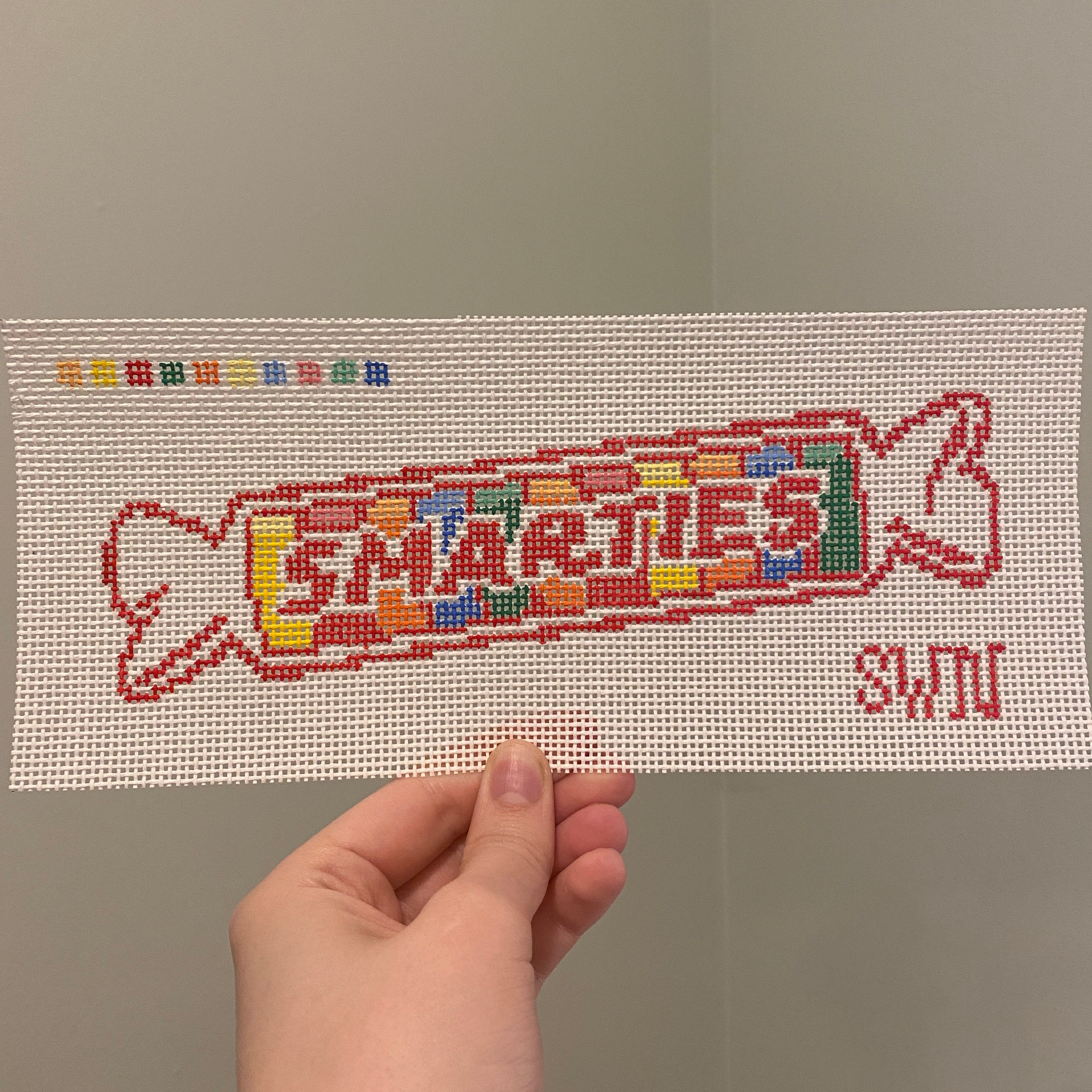 Smarties Needlepoint Canvas - Etsy