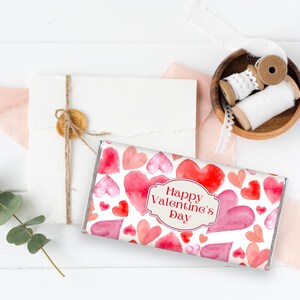 Love Hearts Valentine Day Chocolate Candy Wrapper, Party Favor Candy ...