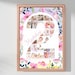 Floral Arch Birthday Number 2 Photo Collage, Number TWO Photo Template ...