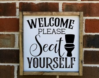 Welcome Please Seat Yourself - Etsy