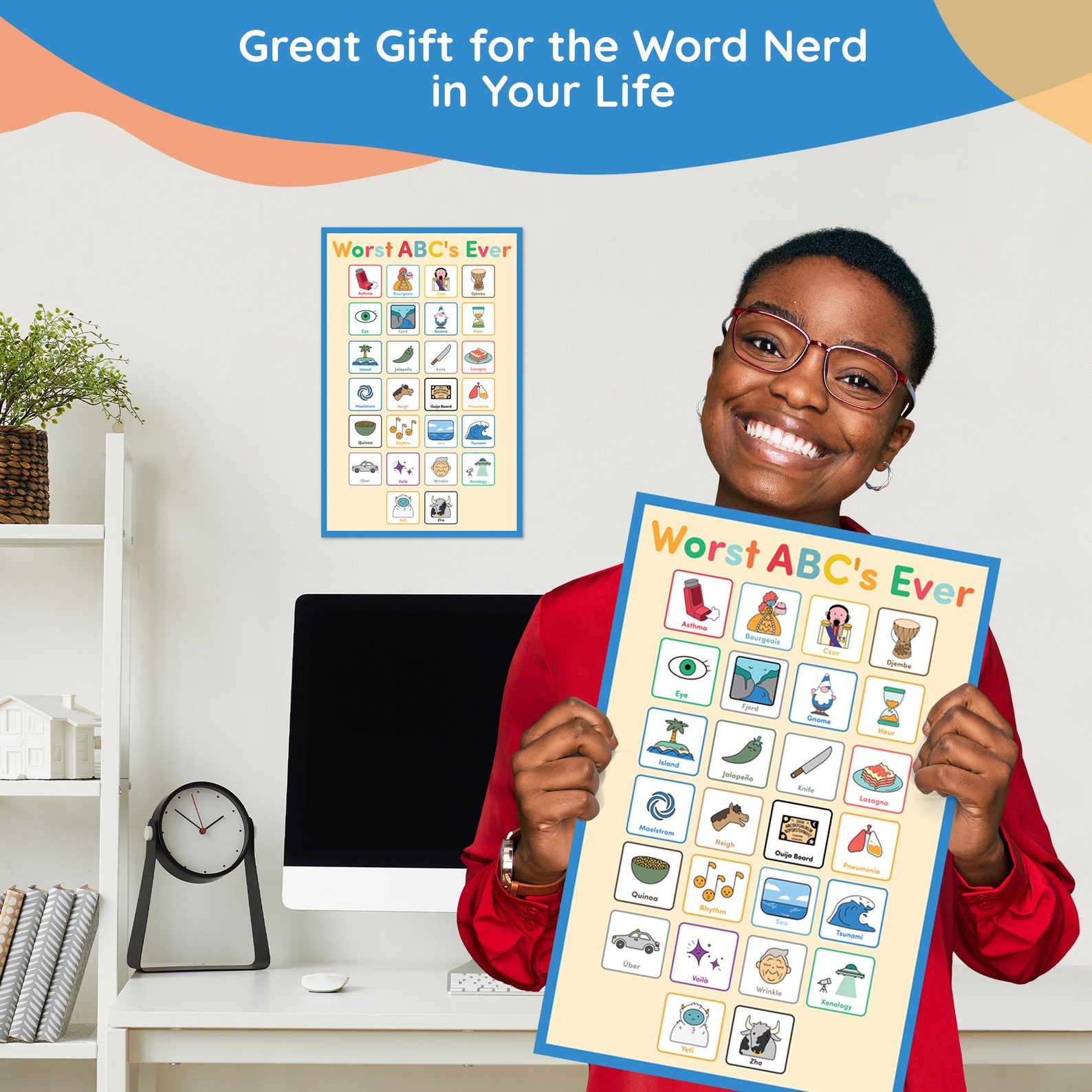 Funny Phonetic Poster Worst Abcs Ever Bad Alphabet Wall Art | Etsy