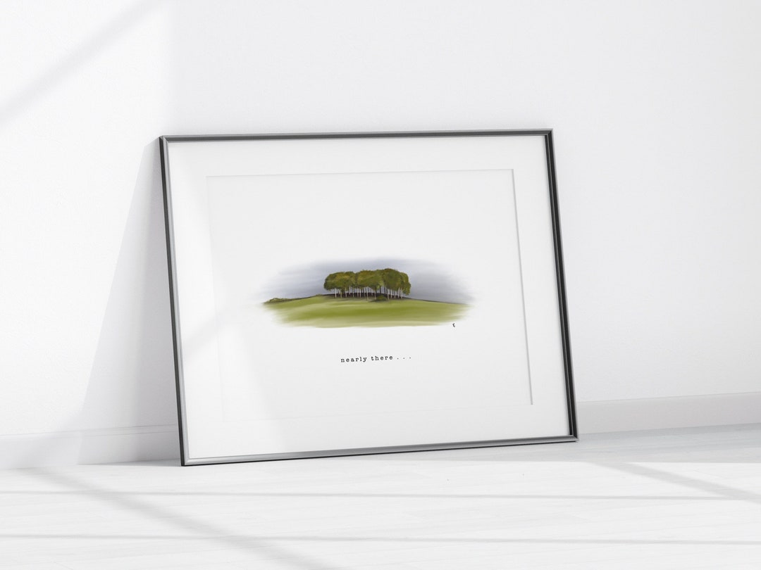 Nearly There Trees Print Cornwall Print Cornwall Card Trees Card - Etsy