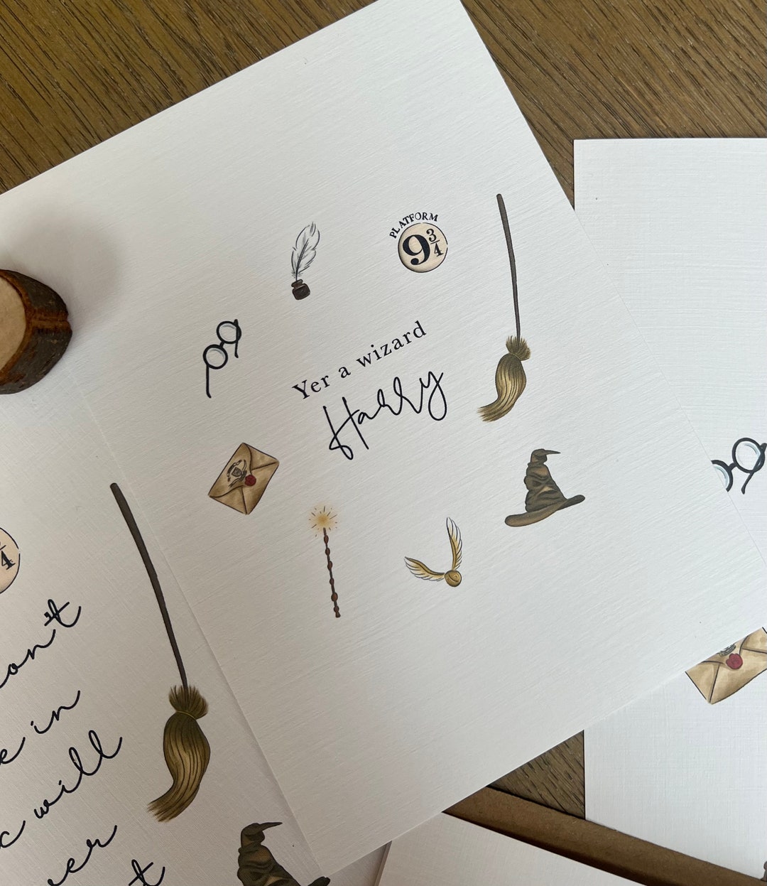 Harry Potter Personalised Print and Card Youre a Wizard Harry Yer a ...