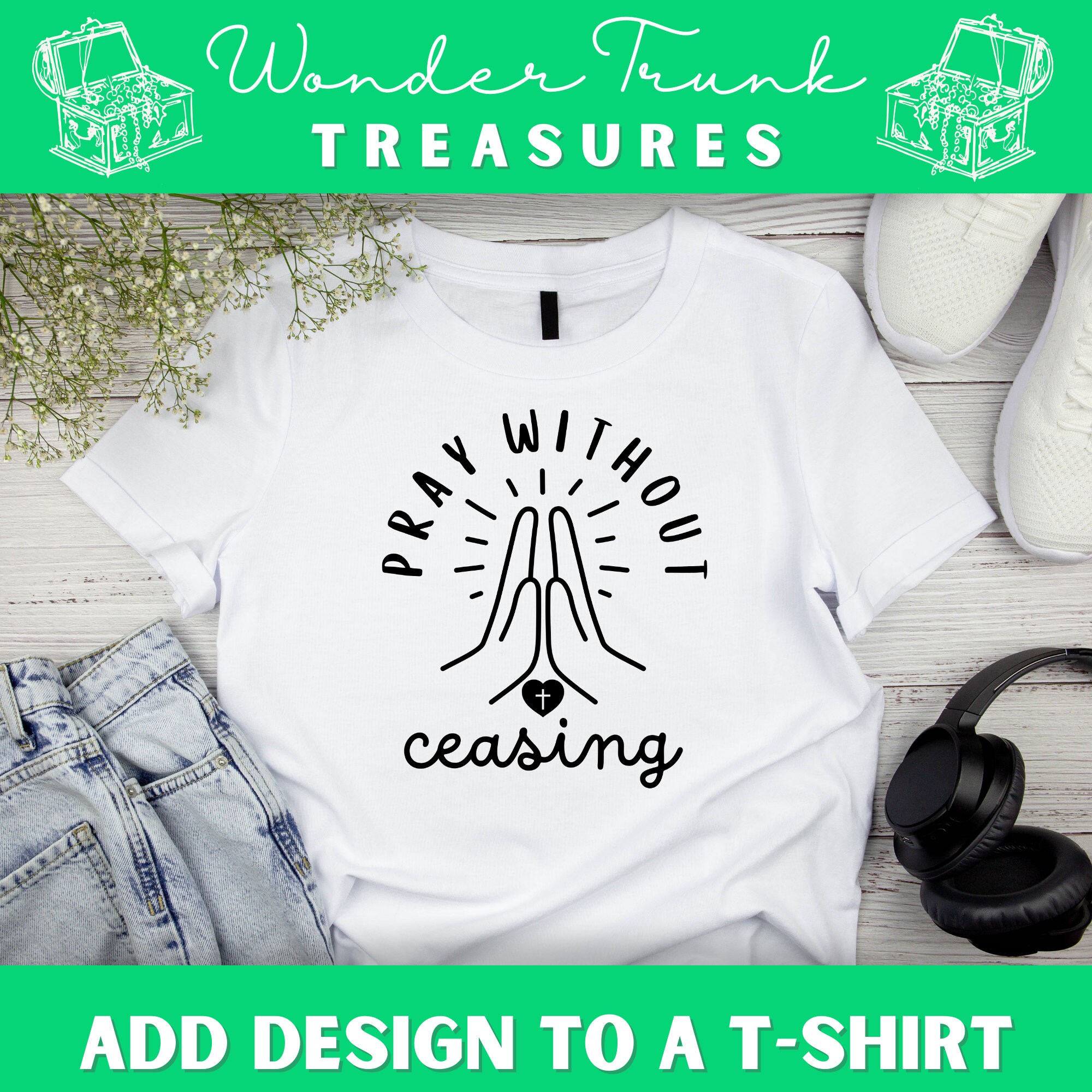 Pray Without Ceasing Christian Scripture SVG Commercial Cut File, Clip ...