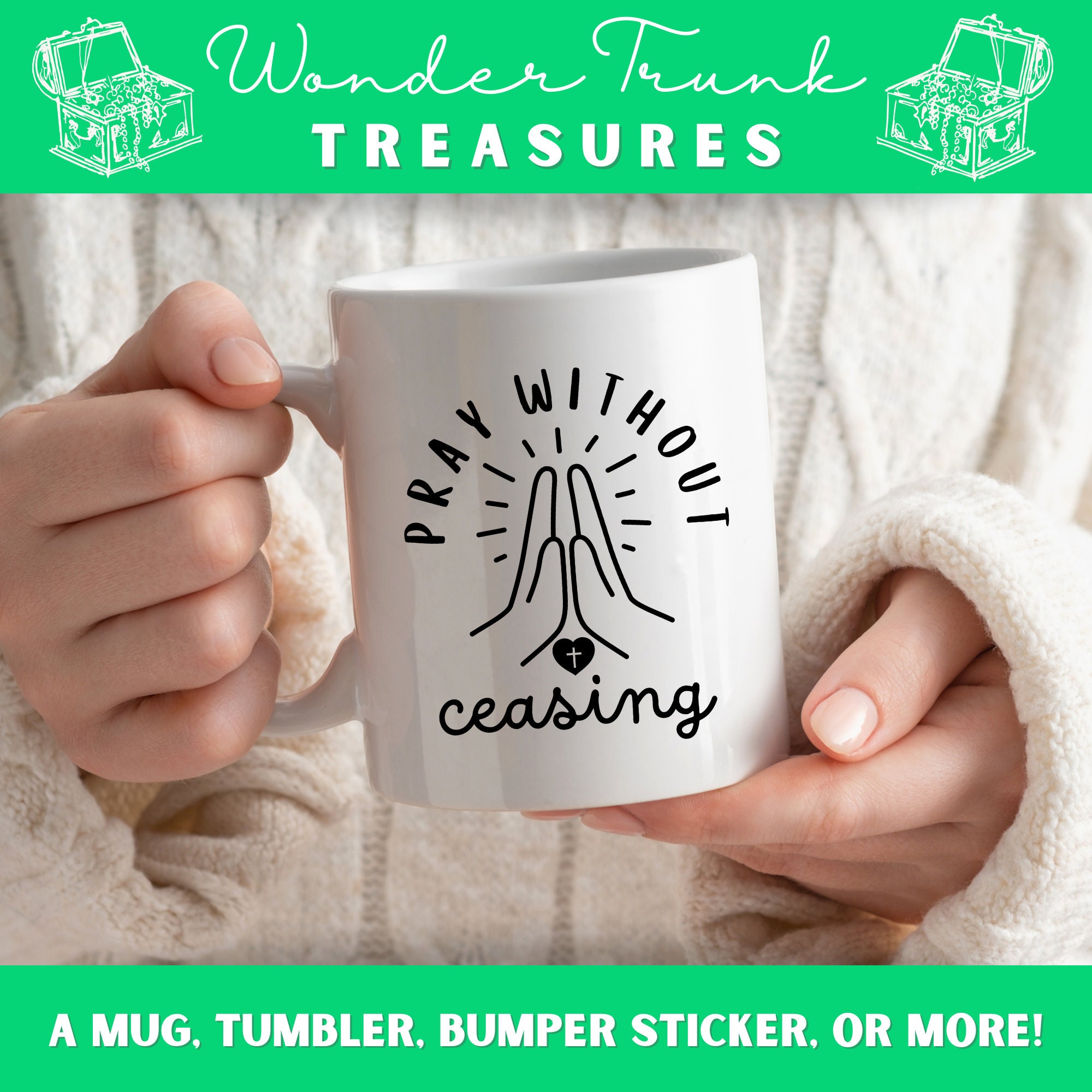 Pray Without Ceasing Christian Scripture SVG Commercial Cut File, Clip ...