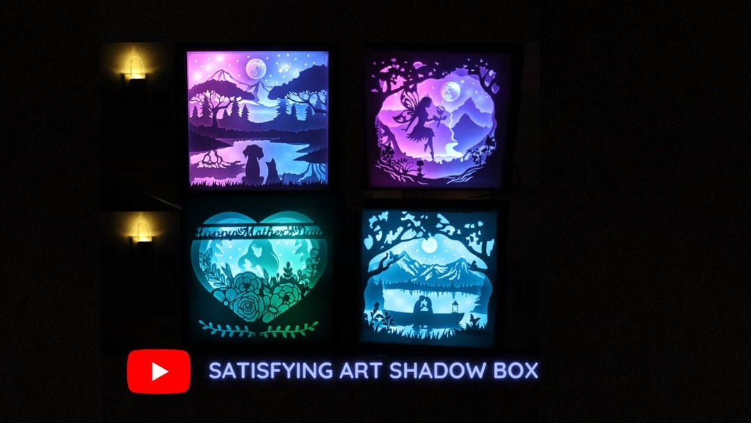 4x Paper Light Shadow Box SVG Best Friends and Fairy Includes - Etsy Canada