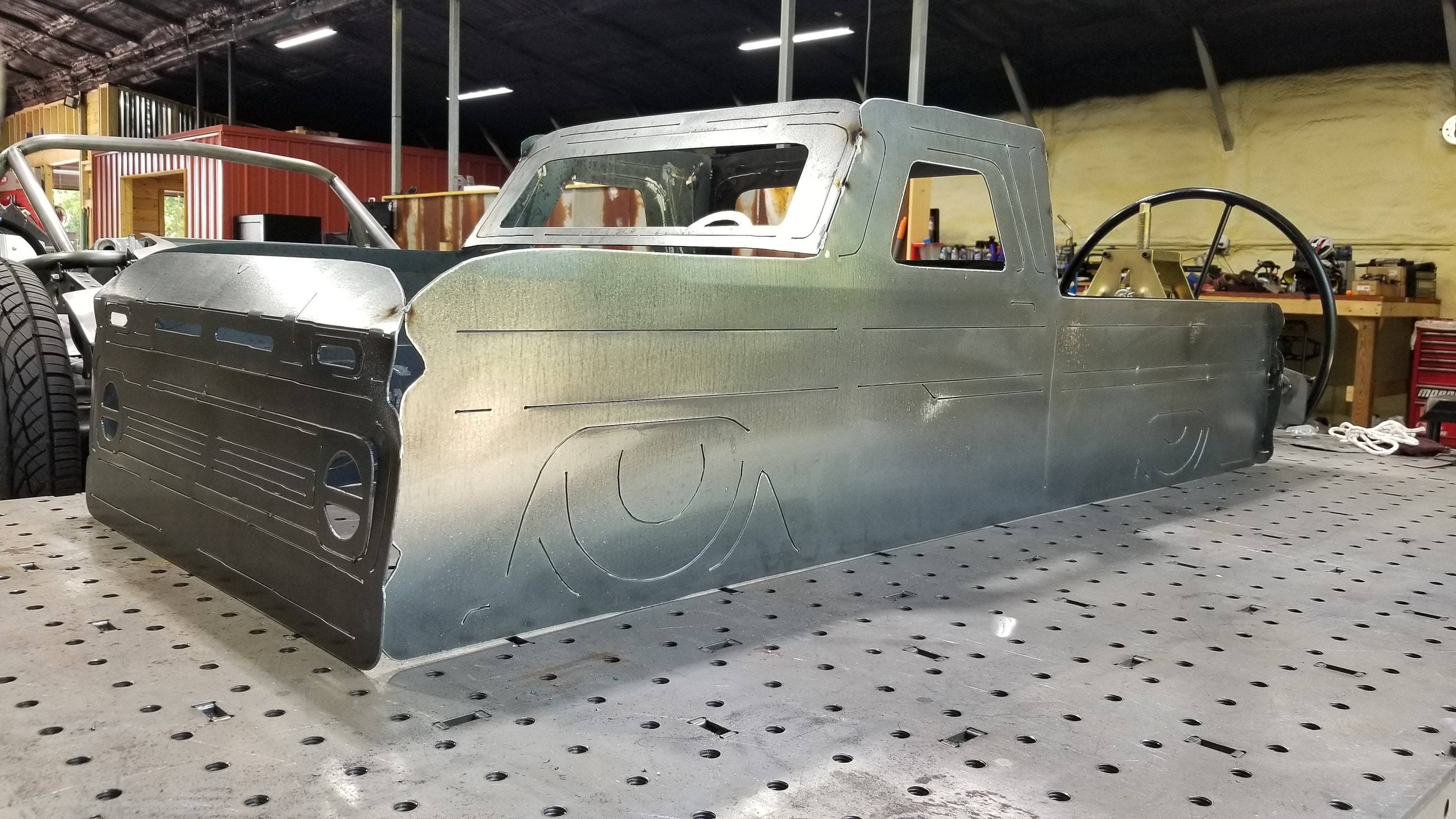 C10 Truck Fire Pit DXF File - Etsy