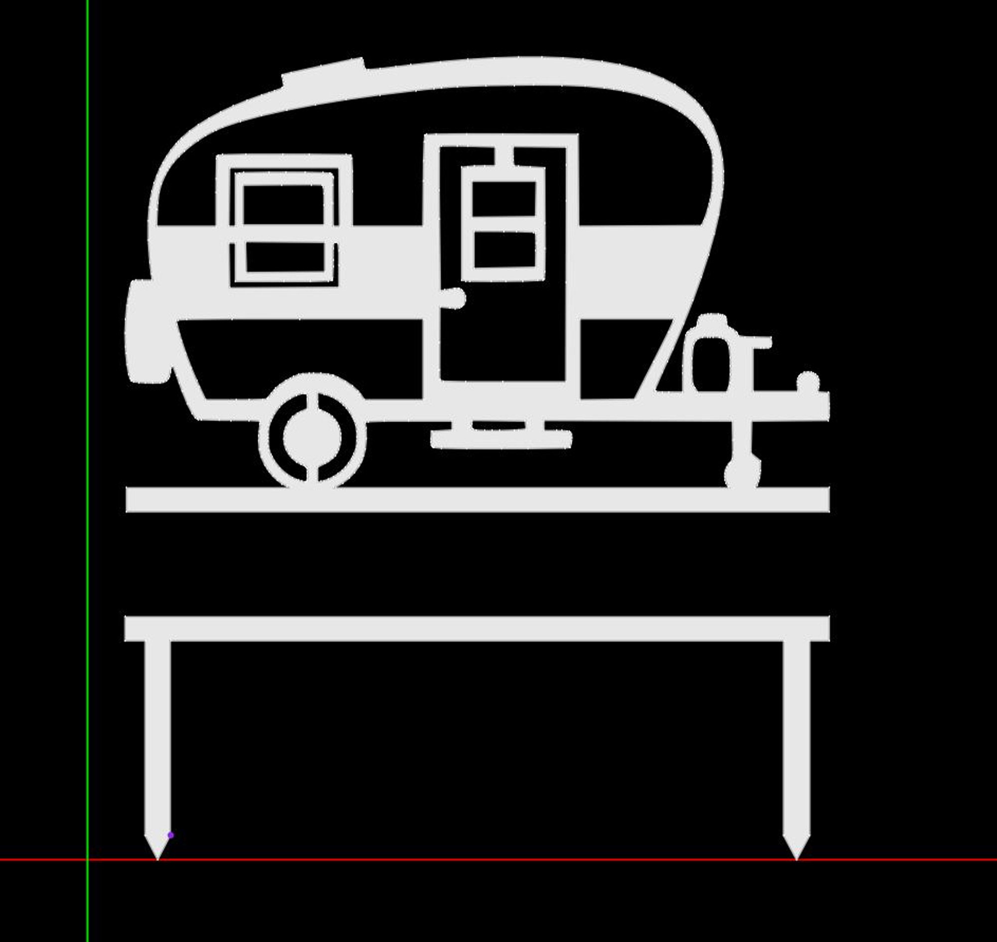 Happy Camper Sign DXF - Etsy