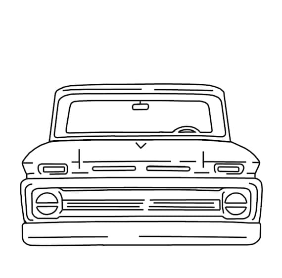 64 C10 Front DXF File - Etsy