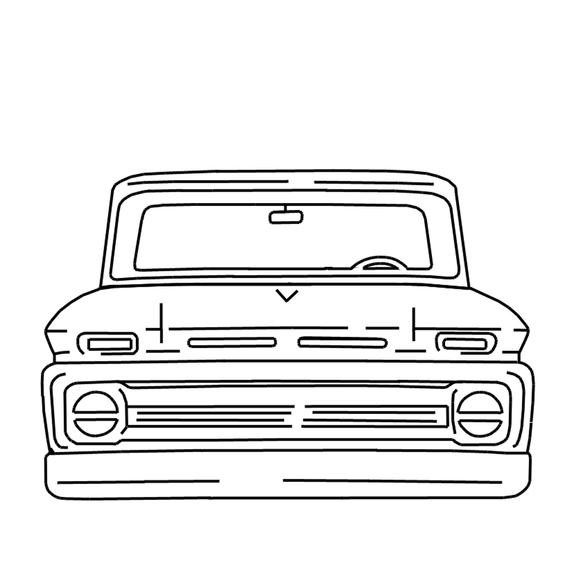 64 C10 Front DXF File - Etsy