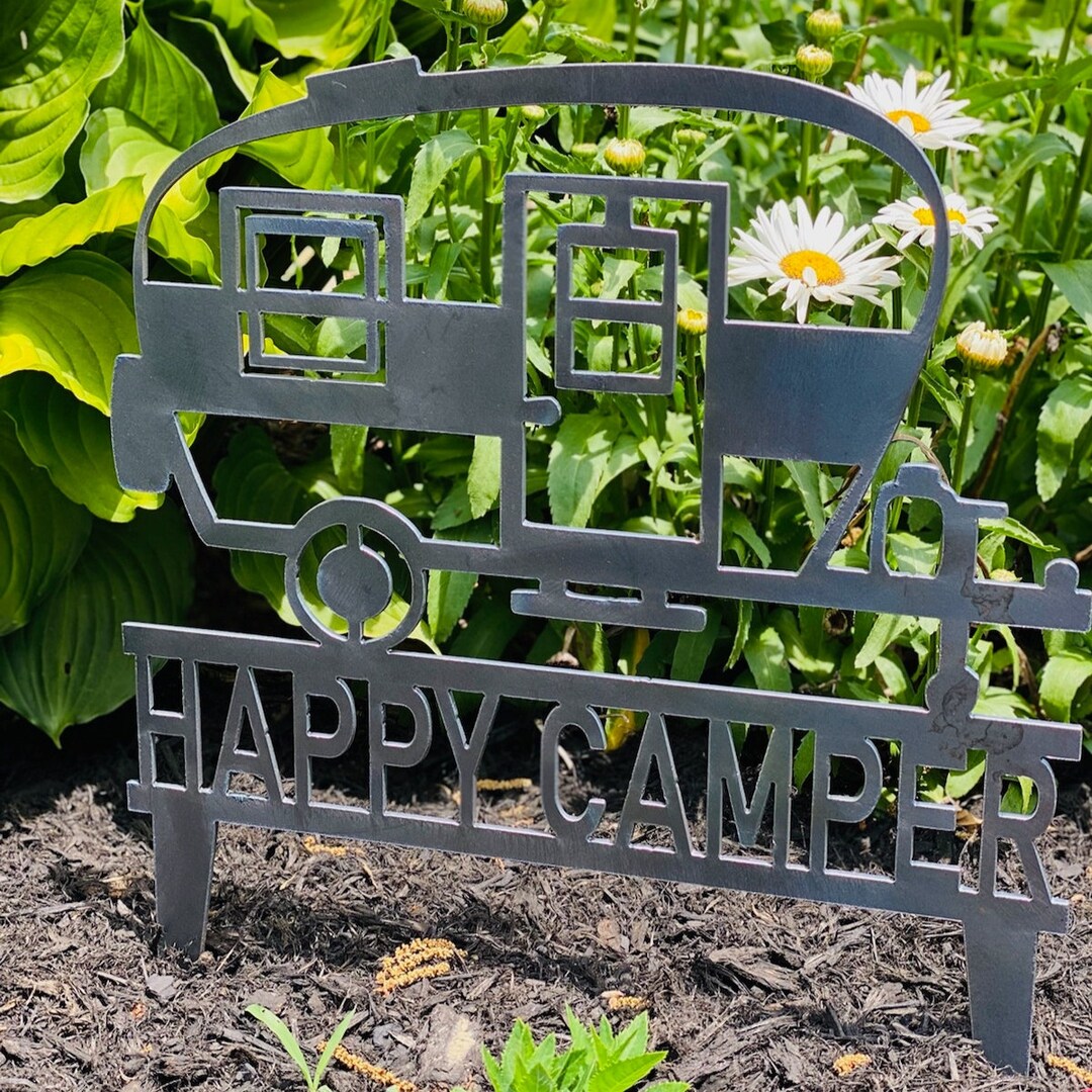 Happy Camper Sign DXF - Etsy