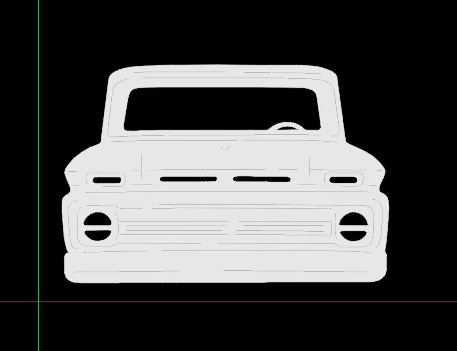 64 C10 Front DXF File - Etsy