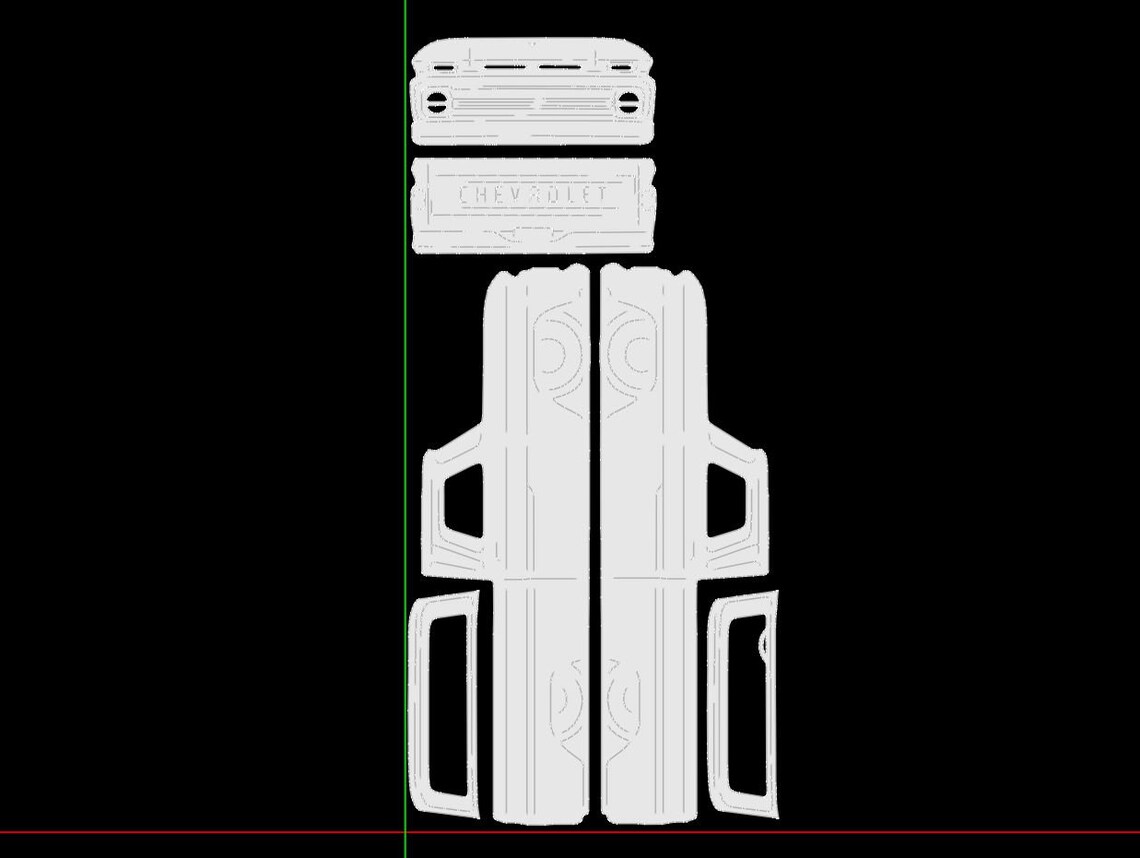 C10 Truck Fire Pit DXF File - Etsy