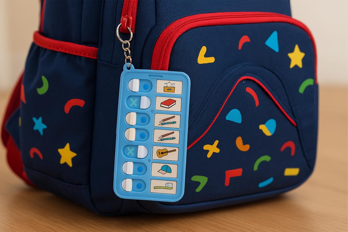 Kids Daily Checklist Keychain – Reusable To-do List Planner for ...