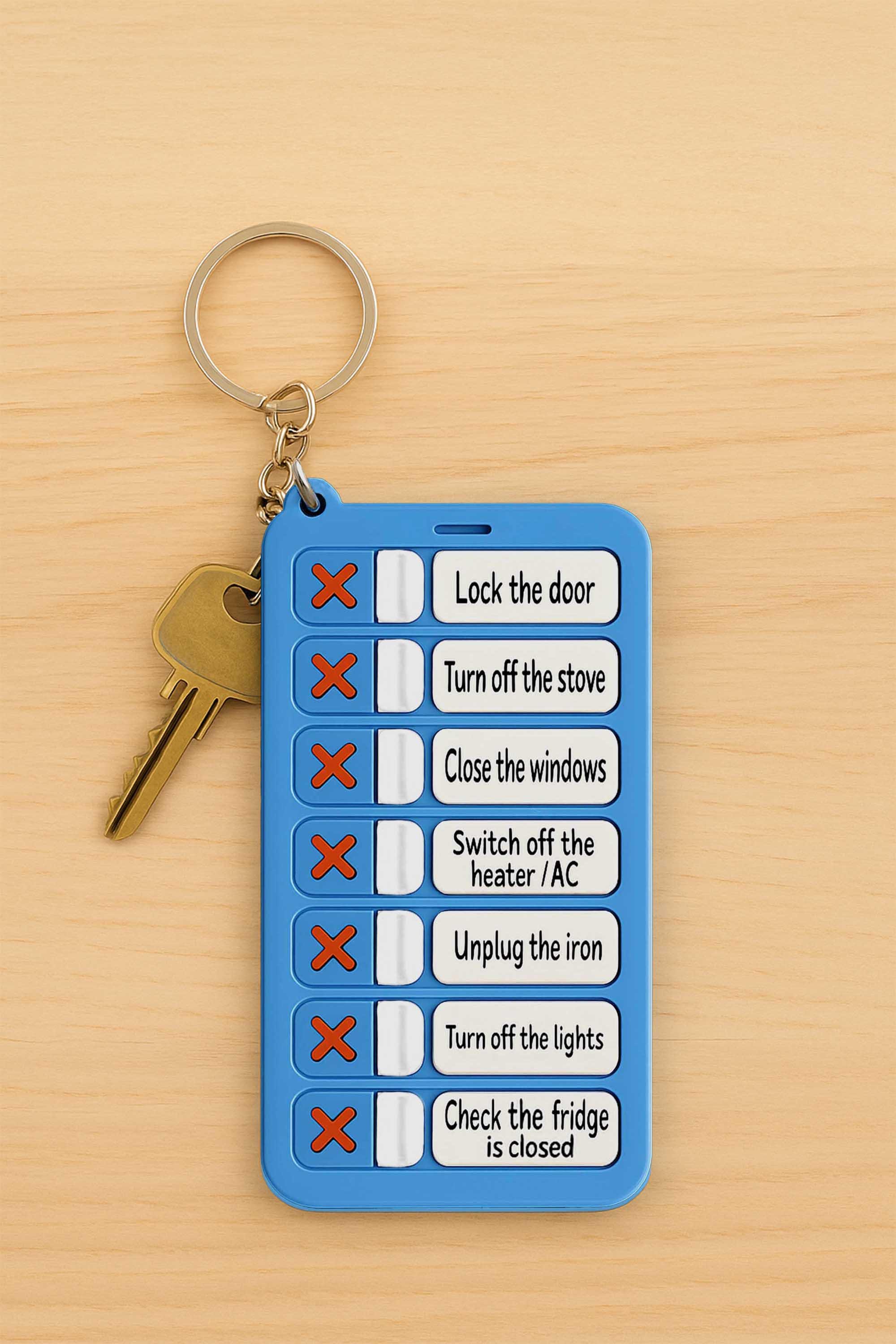 Memory Aid Checklist Keychain – Visual Reminder for Seniors, OCD, or ...