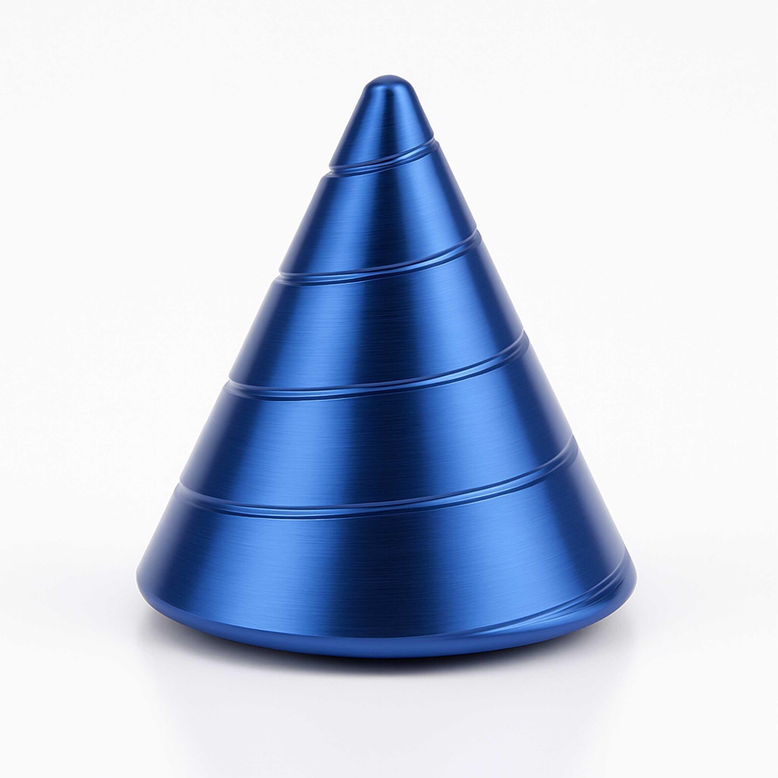 Metal Cone Desktop Spinner – Small Aluminum Desk Toy for Stress Relief ...
