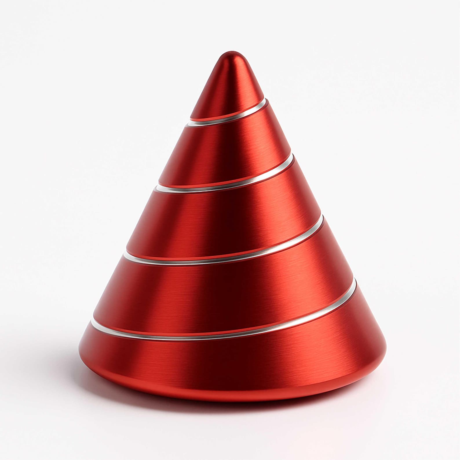 Metal Cone Desktop Spinner – Small Aluminum Desk Toy for Stress Relief ...