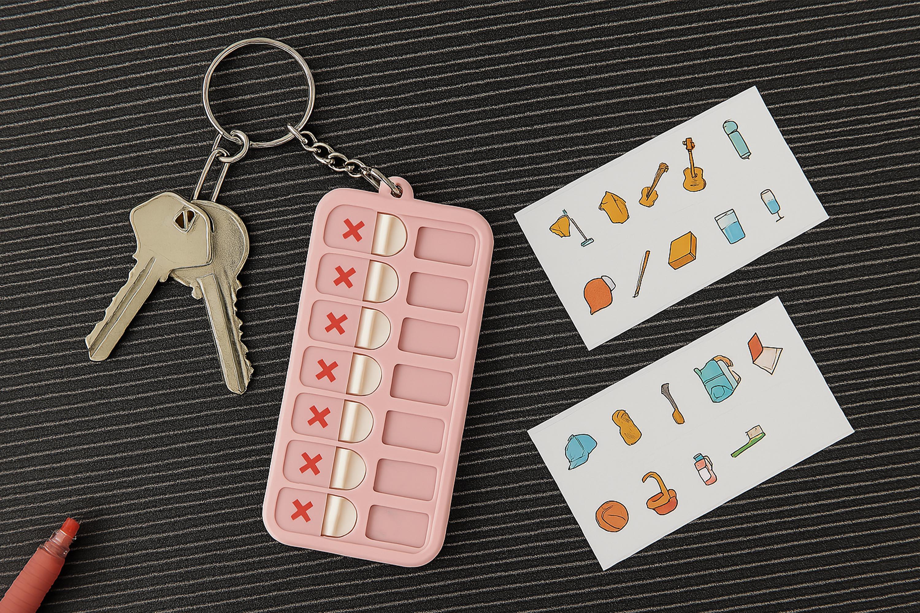 ADHD Checklist Keychain – To-do List Planner | Kids Schedule Keychain ...