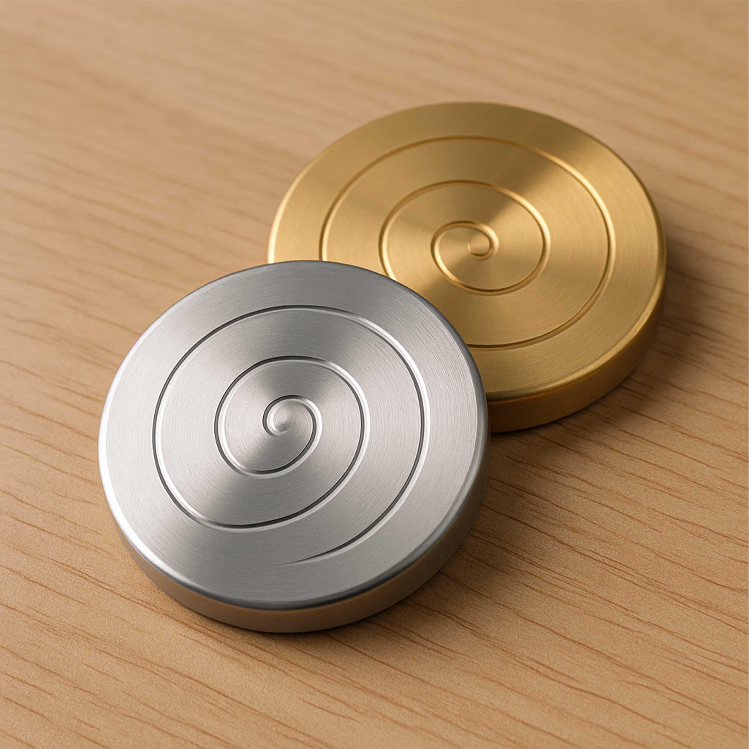 Metal Spinning Coin Top – Precision Machined Stainless Steel or Brass ...