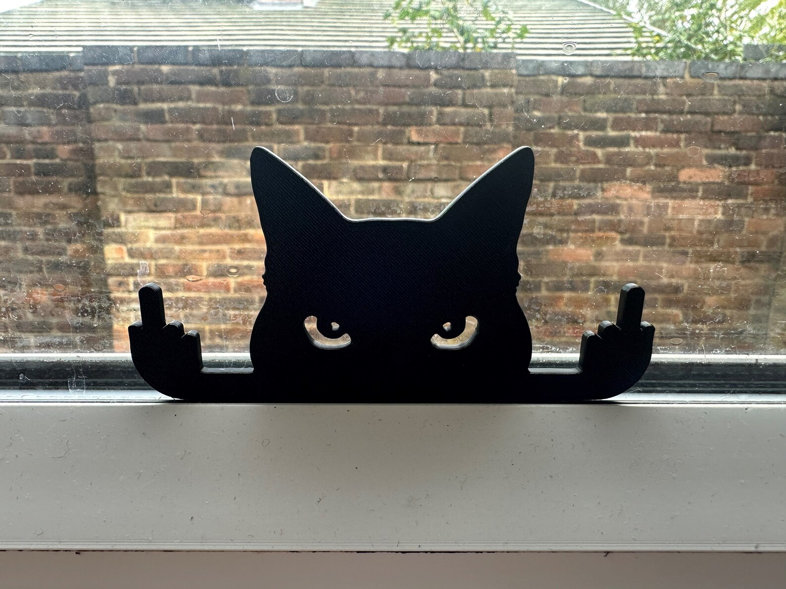 Funny Cat Middle Finger Light Switch Decor - Table/desk - Humorous Wall ...