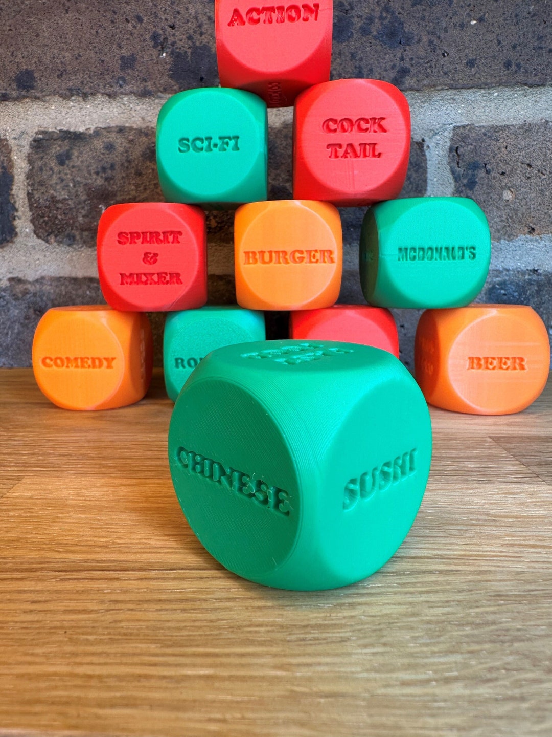 Personalized Decision Dice: Custom Novelty Gift - Date Night Fun - Etsy UK