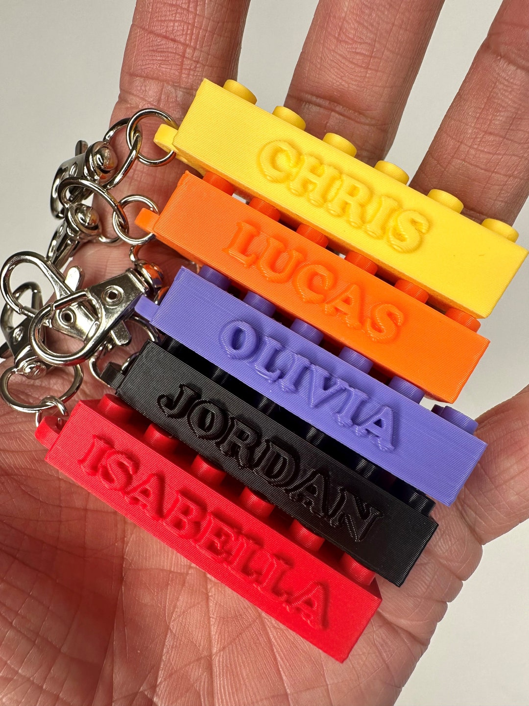 Personalised Keyring for Kids & Grown Ups, Custom Back to School ...