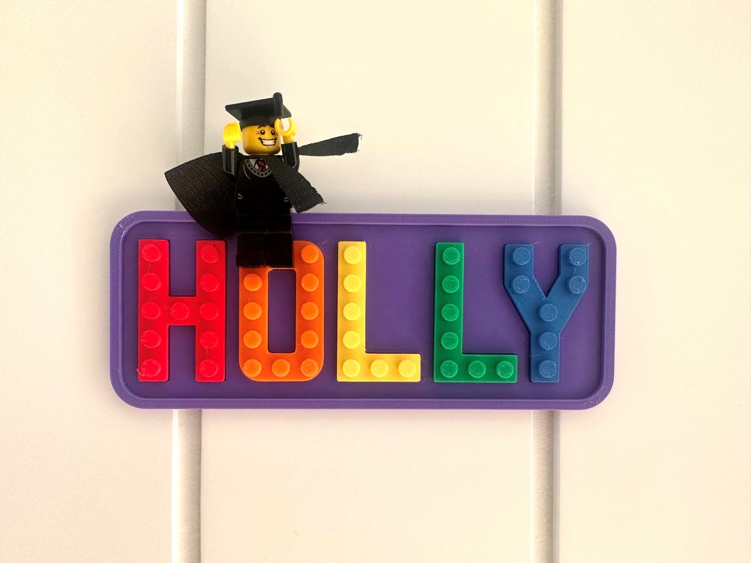 Personalised Building Brick Names Wall Art - Room Décor - Children's ...