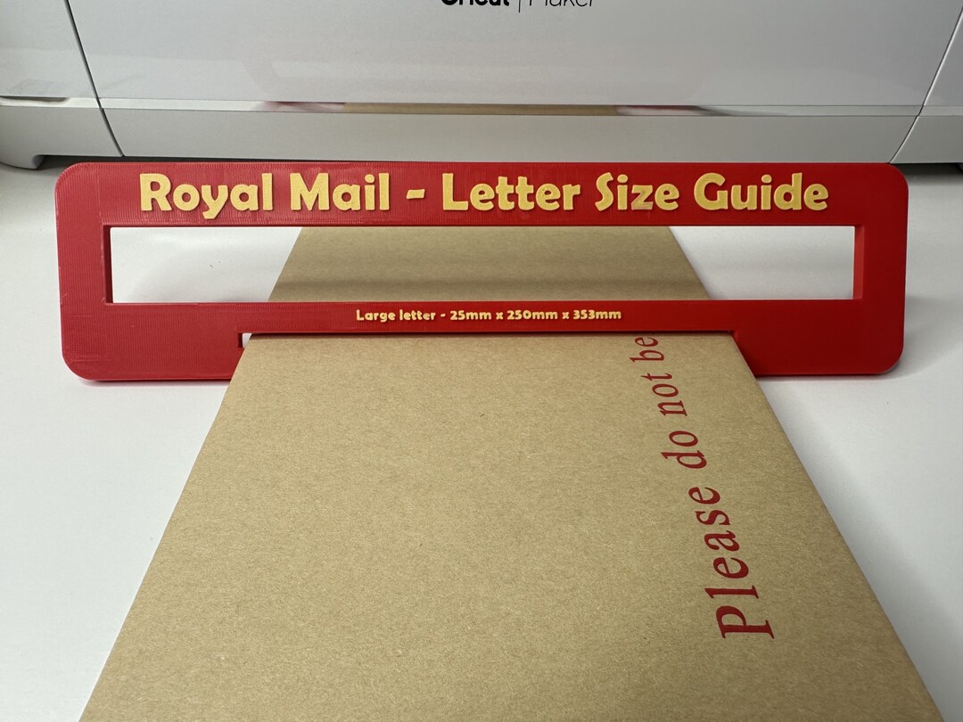 Royal Mail Letter Size Guide Digital Download Format Stp & Stl for 3D ...