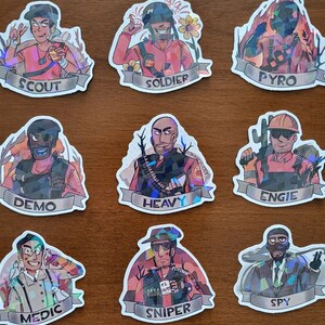 TF2 - Team Fortress 2 Sticker Set - Etsy