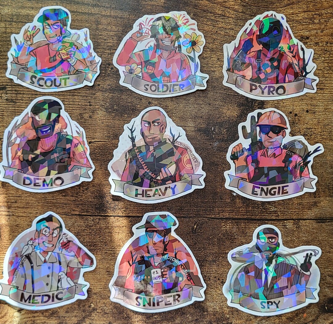 TF2 - Team Fortress 2 Sticker Set - Etsy