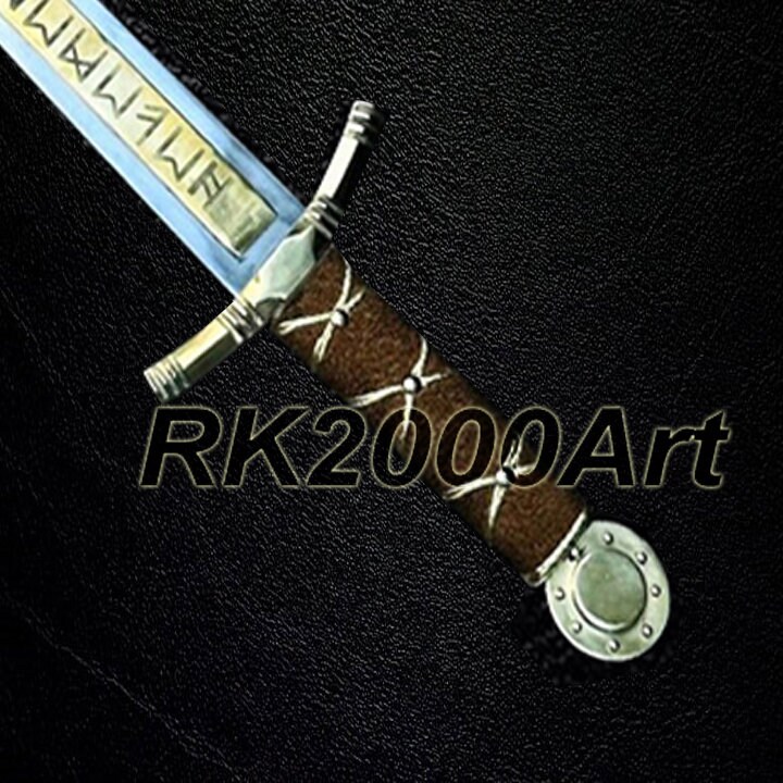 Handmade Excalibur VIKING Sword Real Damascus Steel Beautiful Gift for ...