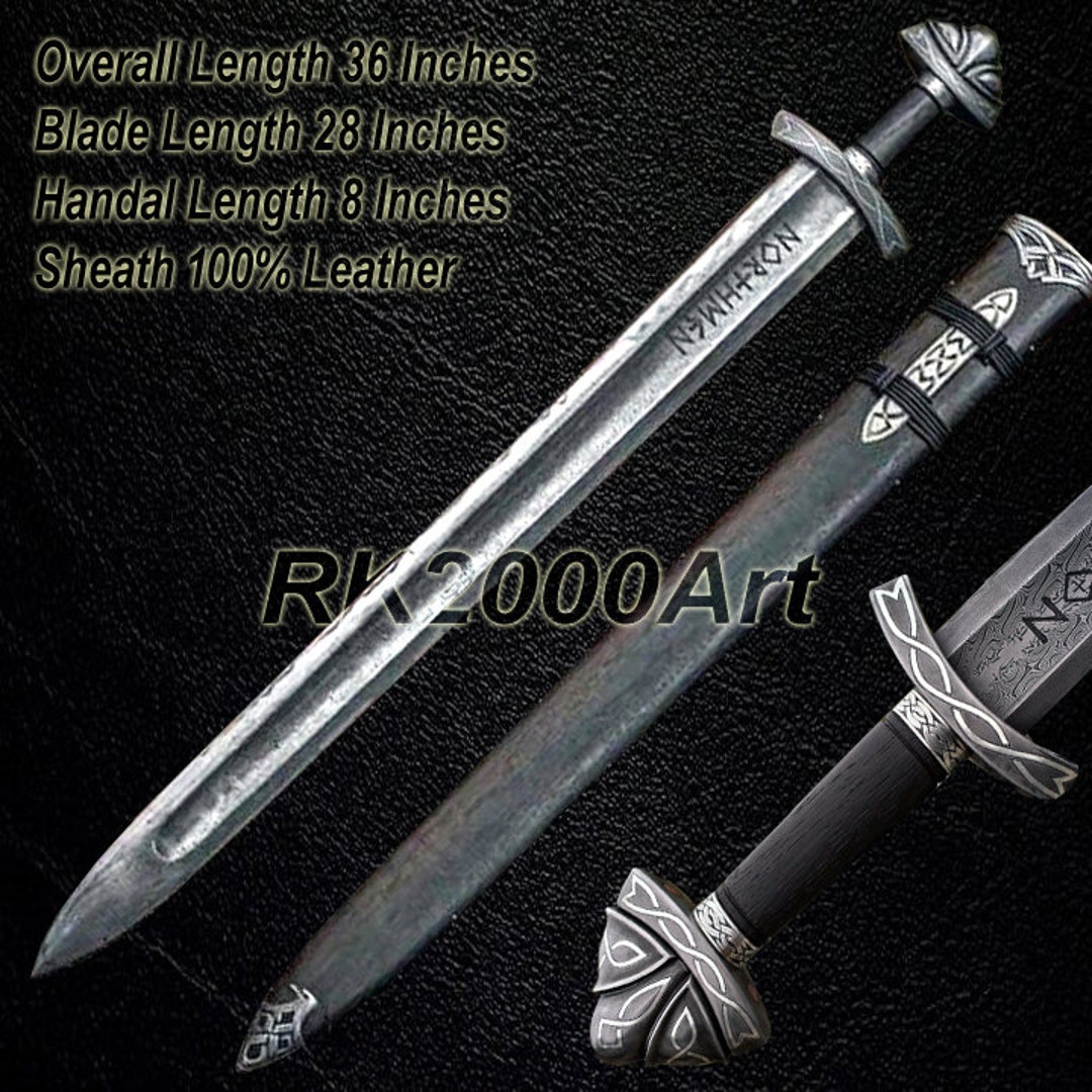 Handmade Excalibur VIKING Sword Real Damascus Steel Beautiful Gift for ...
