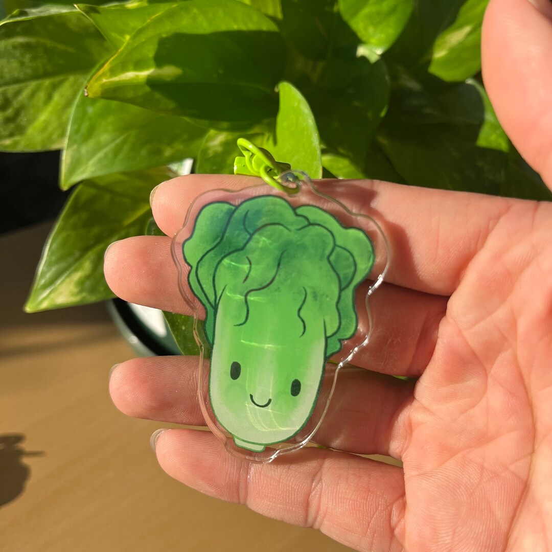Napa Cabbage Plant Double Sided 2.5in Acrylic Keychain Charm - Etsy