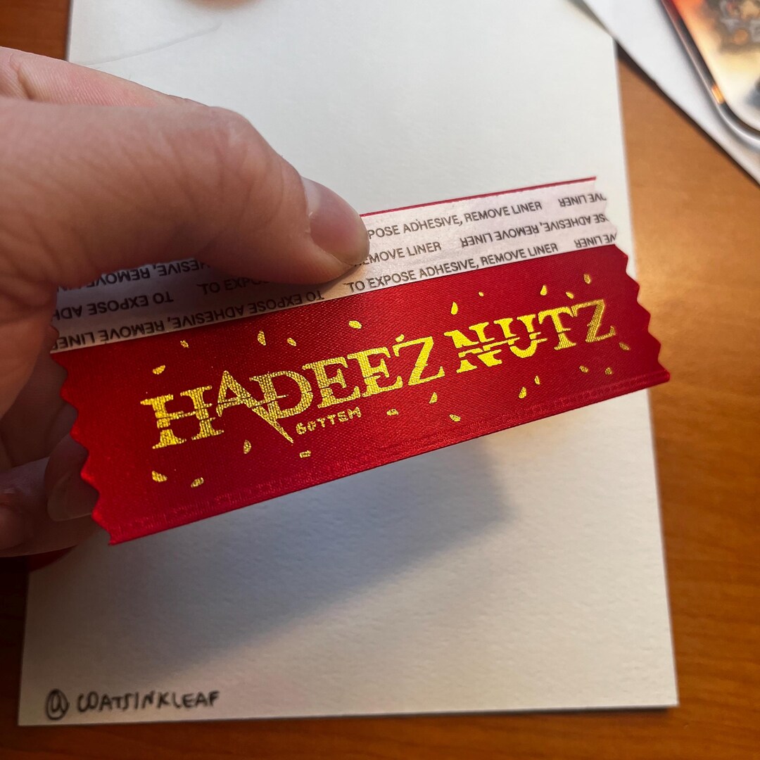 Hades Game Hadeez Nutz 4inch Badge Ribbon - Etsy