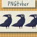 Crow Pngtuber + 2 Expressions | Veadotube | Discord | Twitch - Etsy