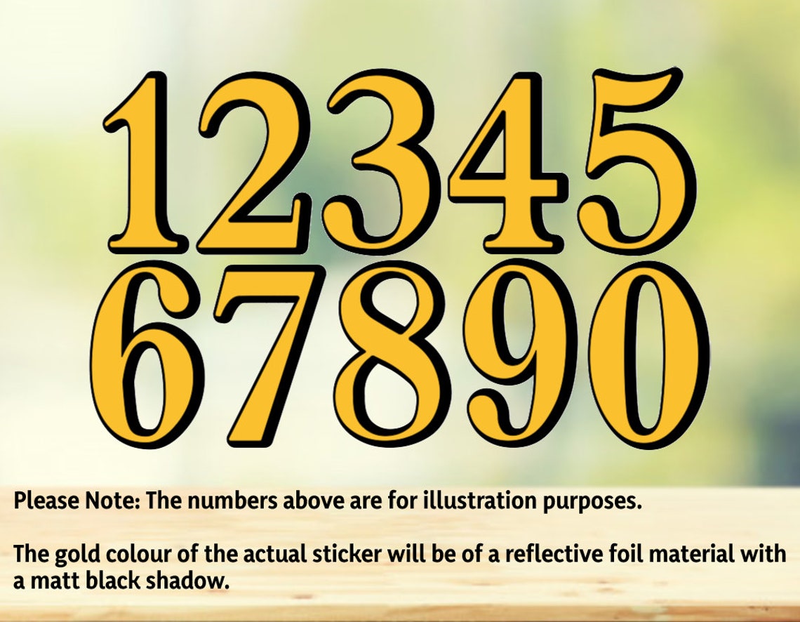 Gold Leaf Style Transom Fanlight Window Front Door Number - Etsy