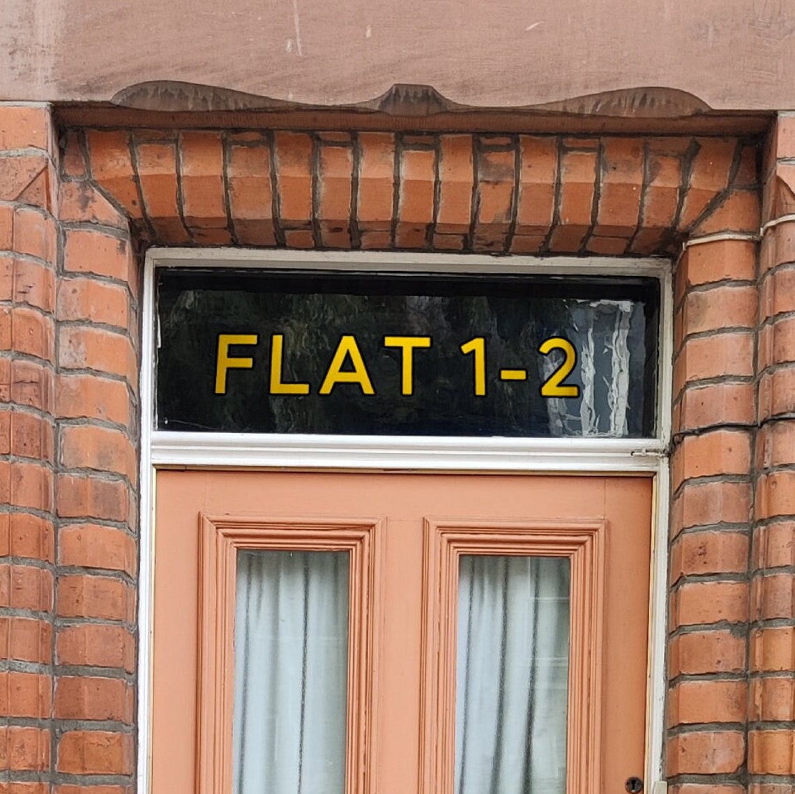 Transom Fanlight Window Front Door Numbers Victorian Period - Etsy