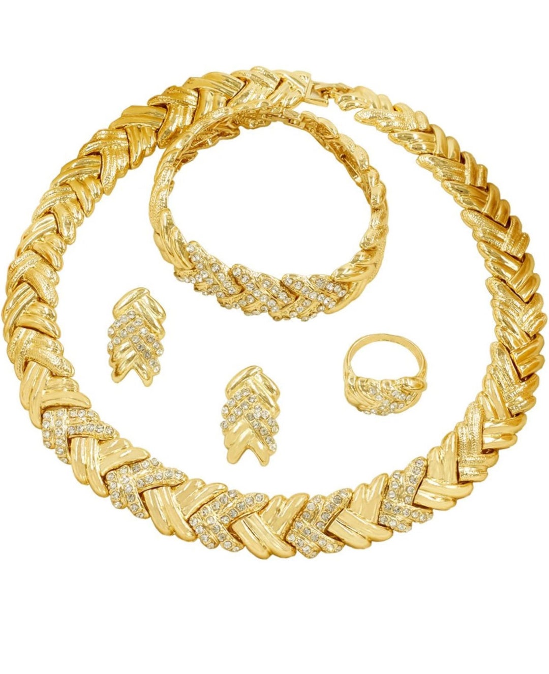 Jewelry Set. 18K Gold Plated Jewelry - Etsy