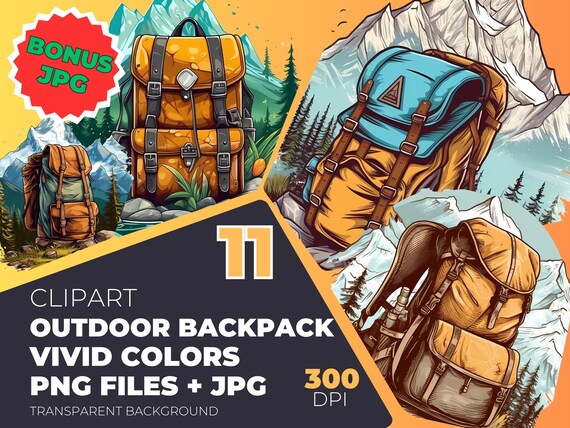 Camping Backpack Clip Art