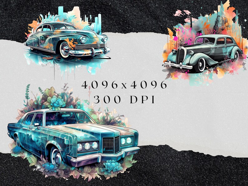 22 Retro Cars Clipart Watercolor Old Car Retro, Vintage Car Digital ...
