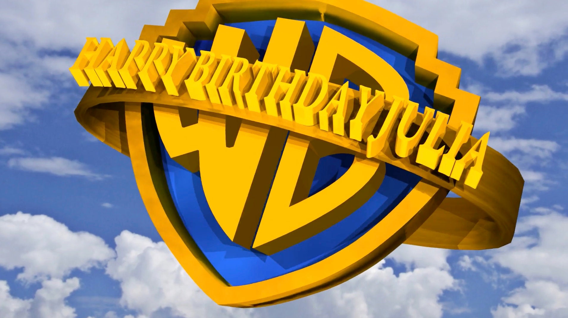 Personalized Intro in 3D Warner Bros Style Alike, With Your Text Even ...