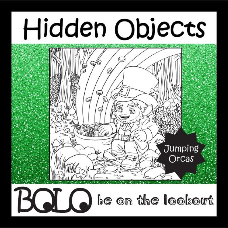 Hidden Objects - St. Patrick's Day Leprechaun With Pot of Gold- BOLO ...