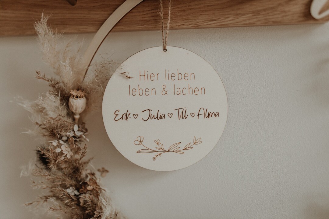 Personalized Family Sign "live, Love and Laugh Here" - Etsy