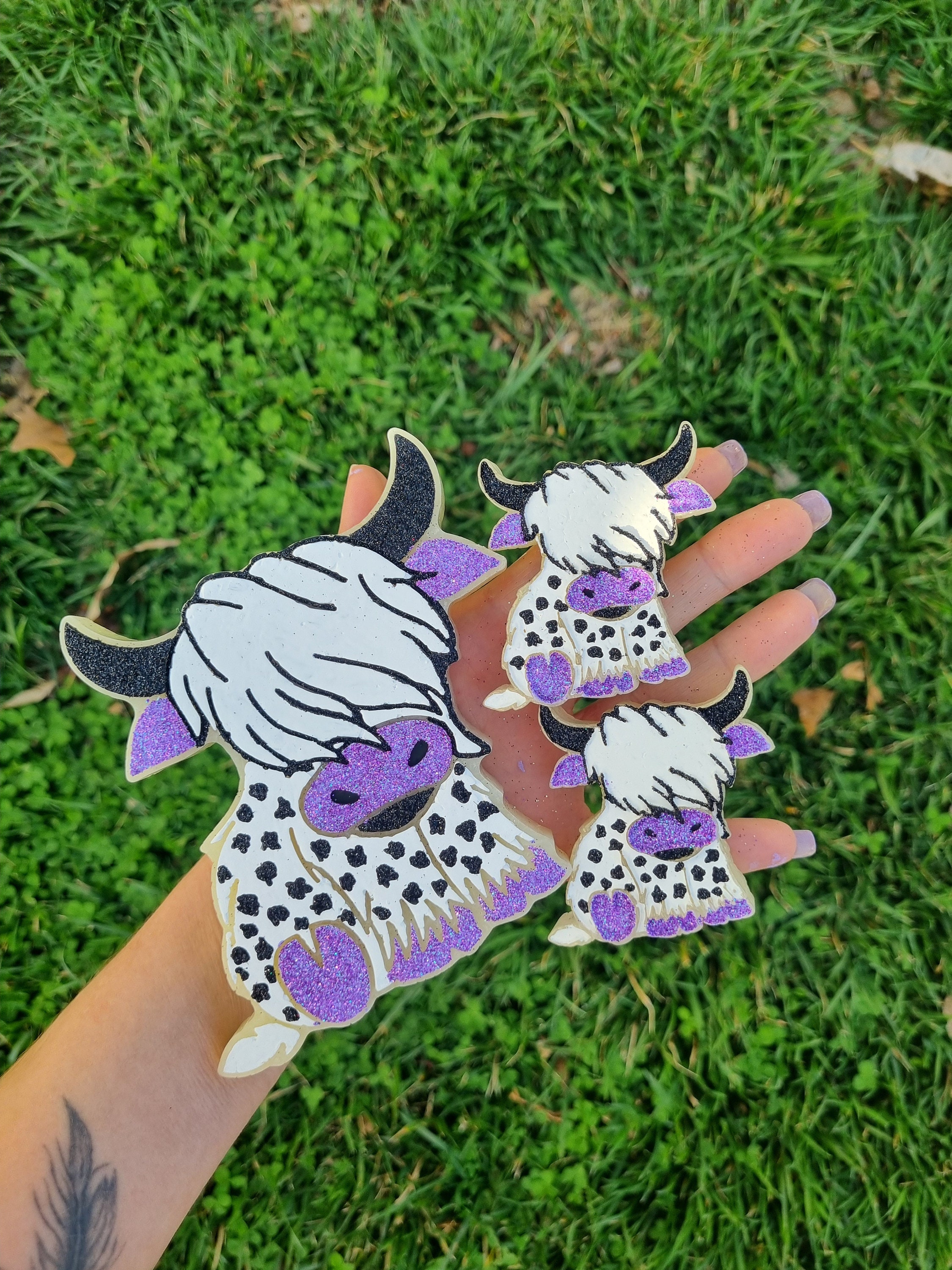 Highland Cow Freshies Cows Cowhide Freshie - Etsy