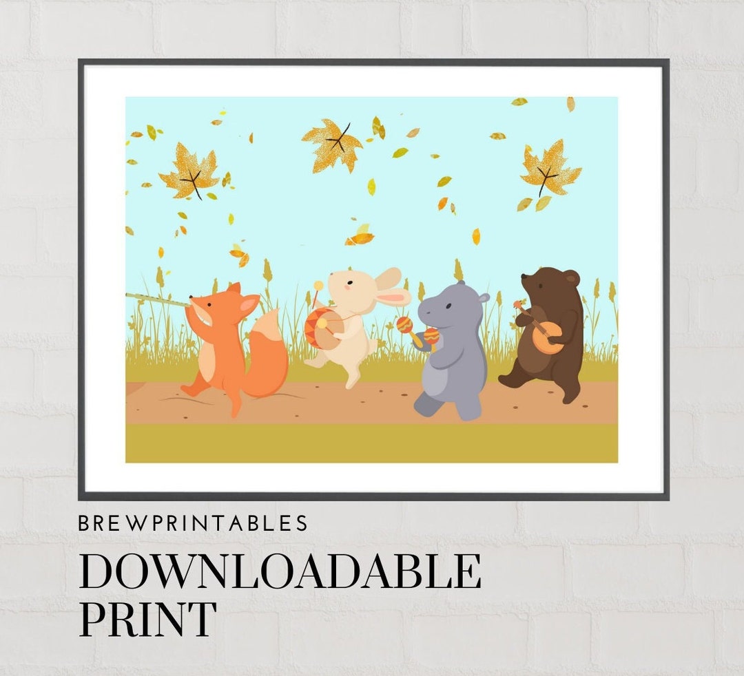 Marching Band Cute Printable Art Kids Room Nursery 300DPI High - Etsy