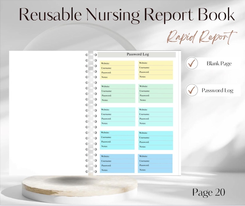 Reusable Nursing Report Book- Anatomy - Etsy