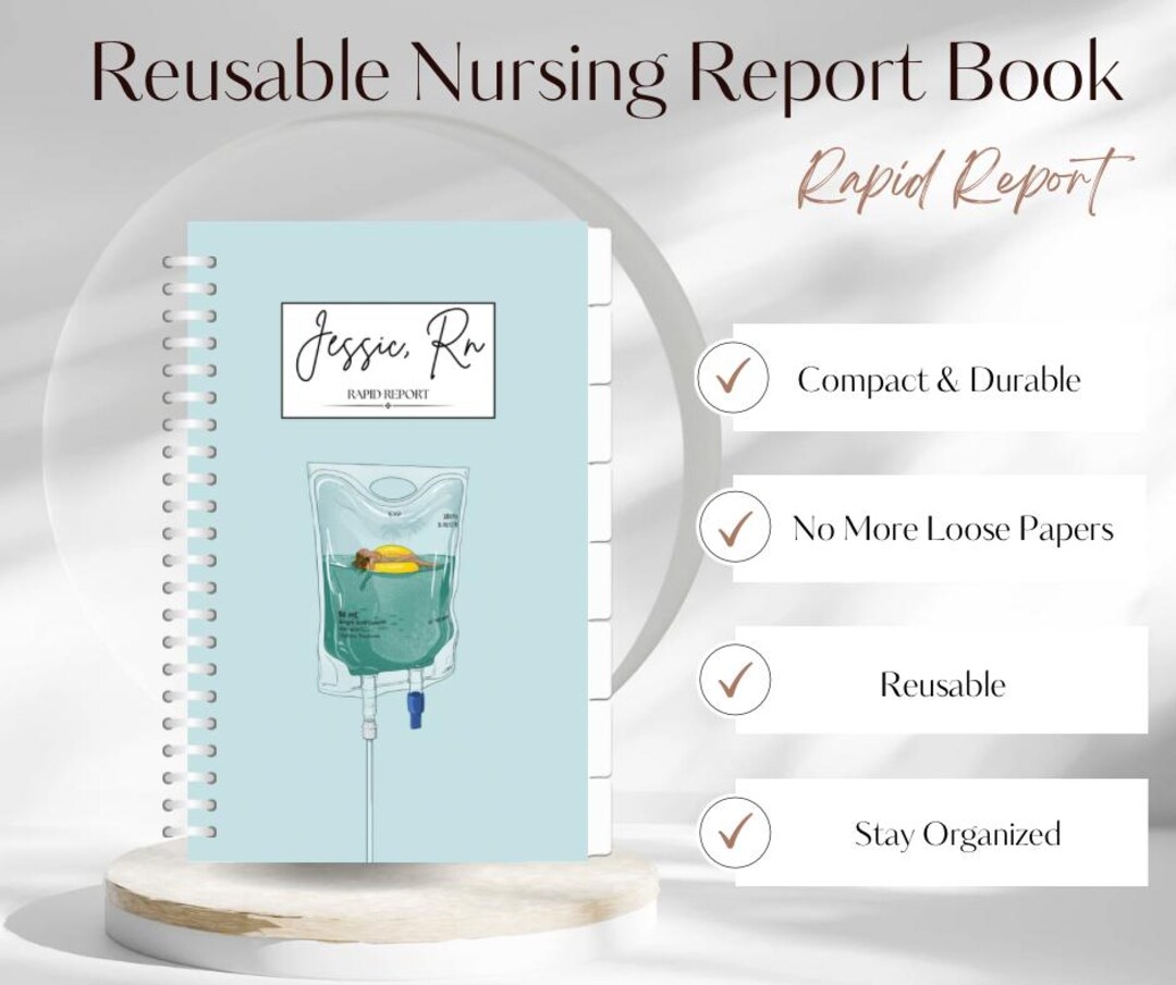 Reusable Nursing Report Book- Floating - Etsy